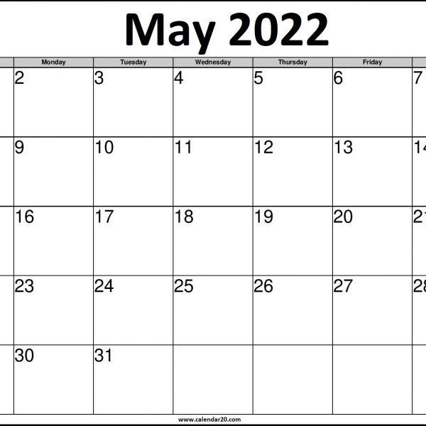 April 2022 Printable Calendar - Calendar20.com